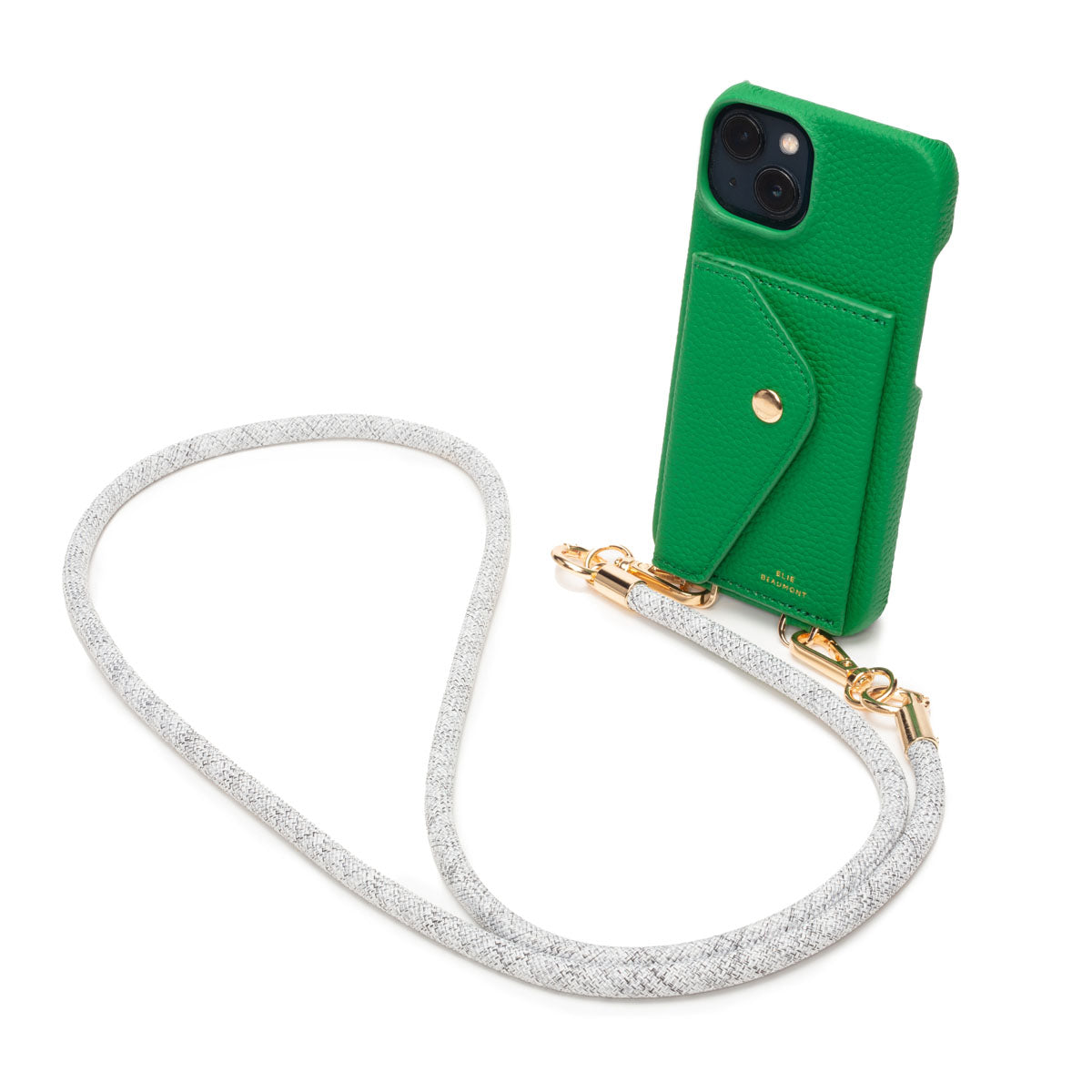 Premium Leather iPhone 16 Wallet Case - Green Jade | Elie Beaumont