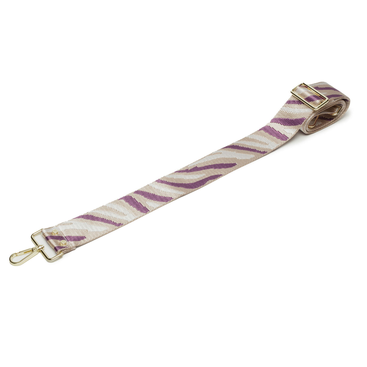 Crossbody strap - Plum Zebra