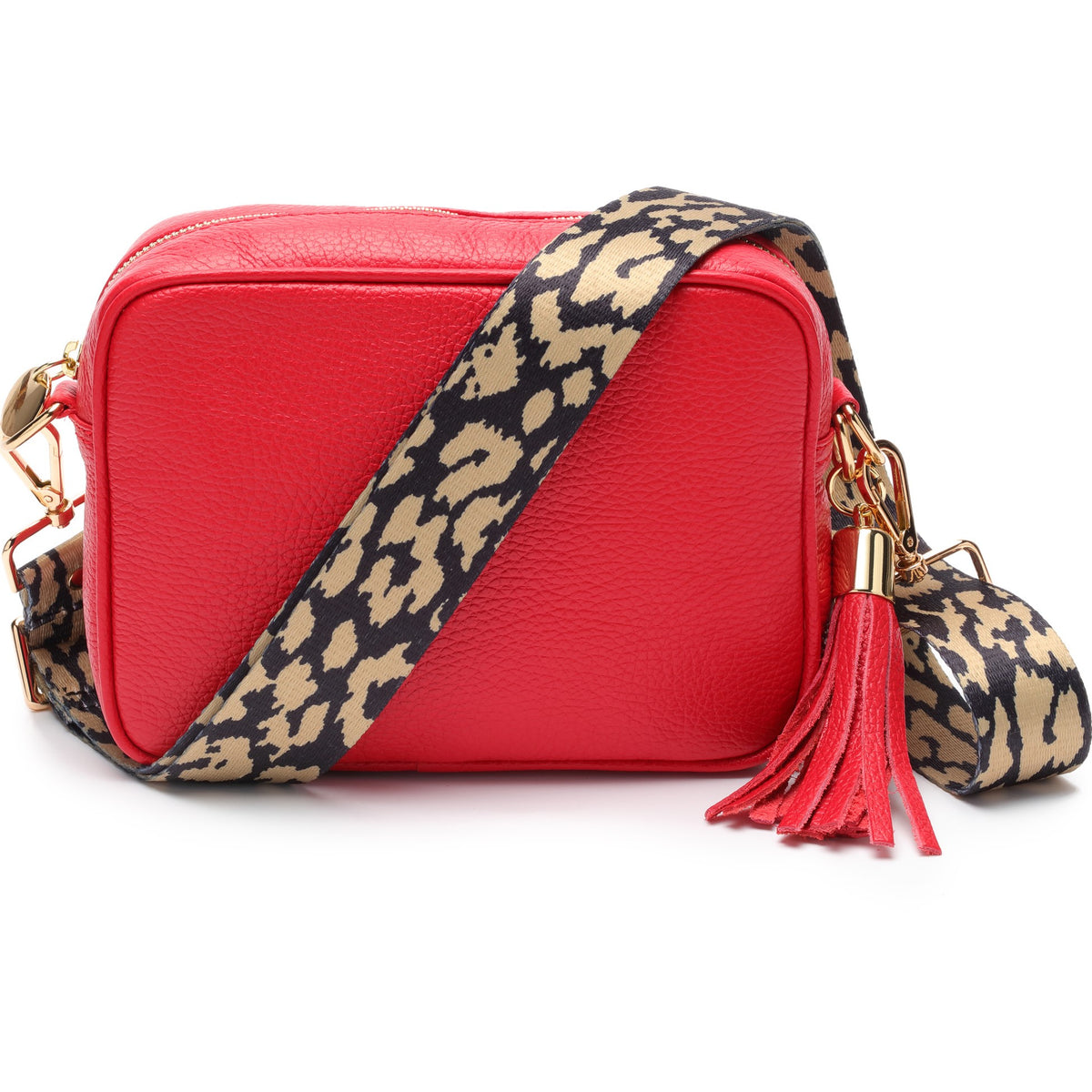 Crossbody Red (Leopard Strap)